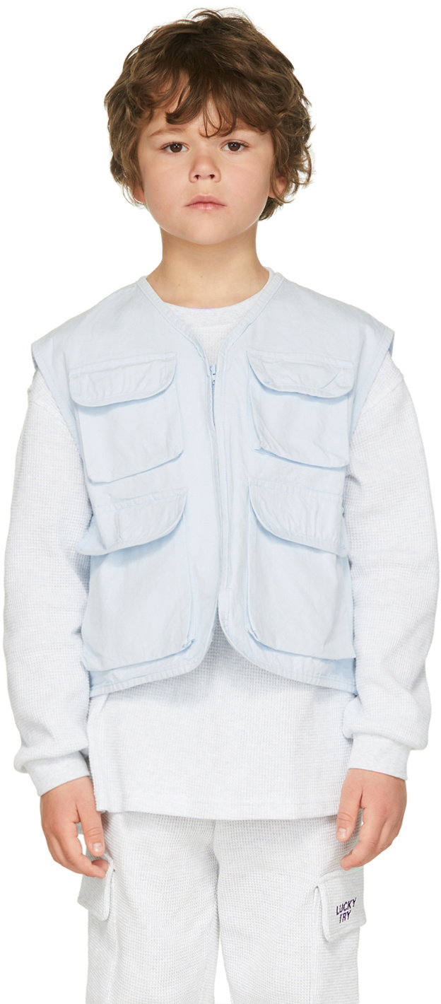 Luckytry Kids Blue Car Pocket Vest Luckytry