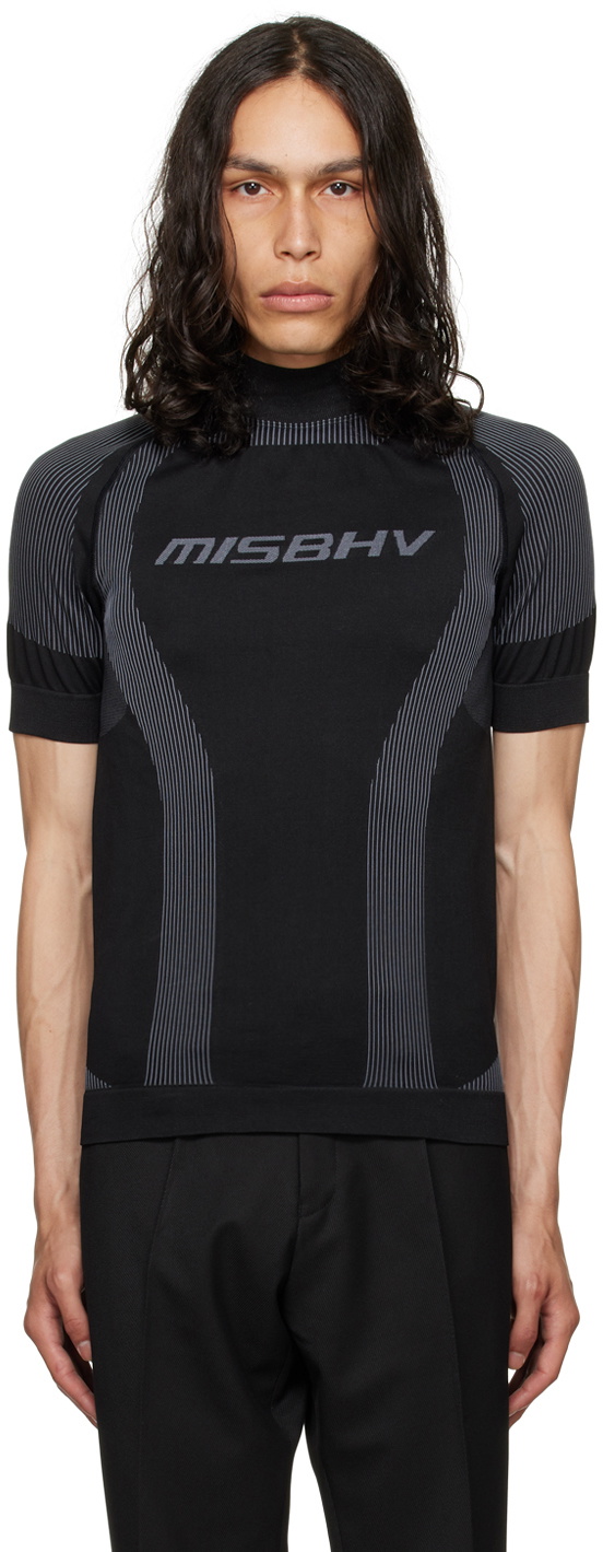 MISBHV Black Jacquard Turtleneck MISBHV