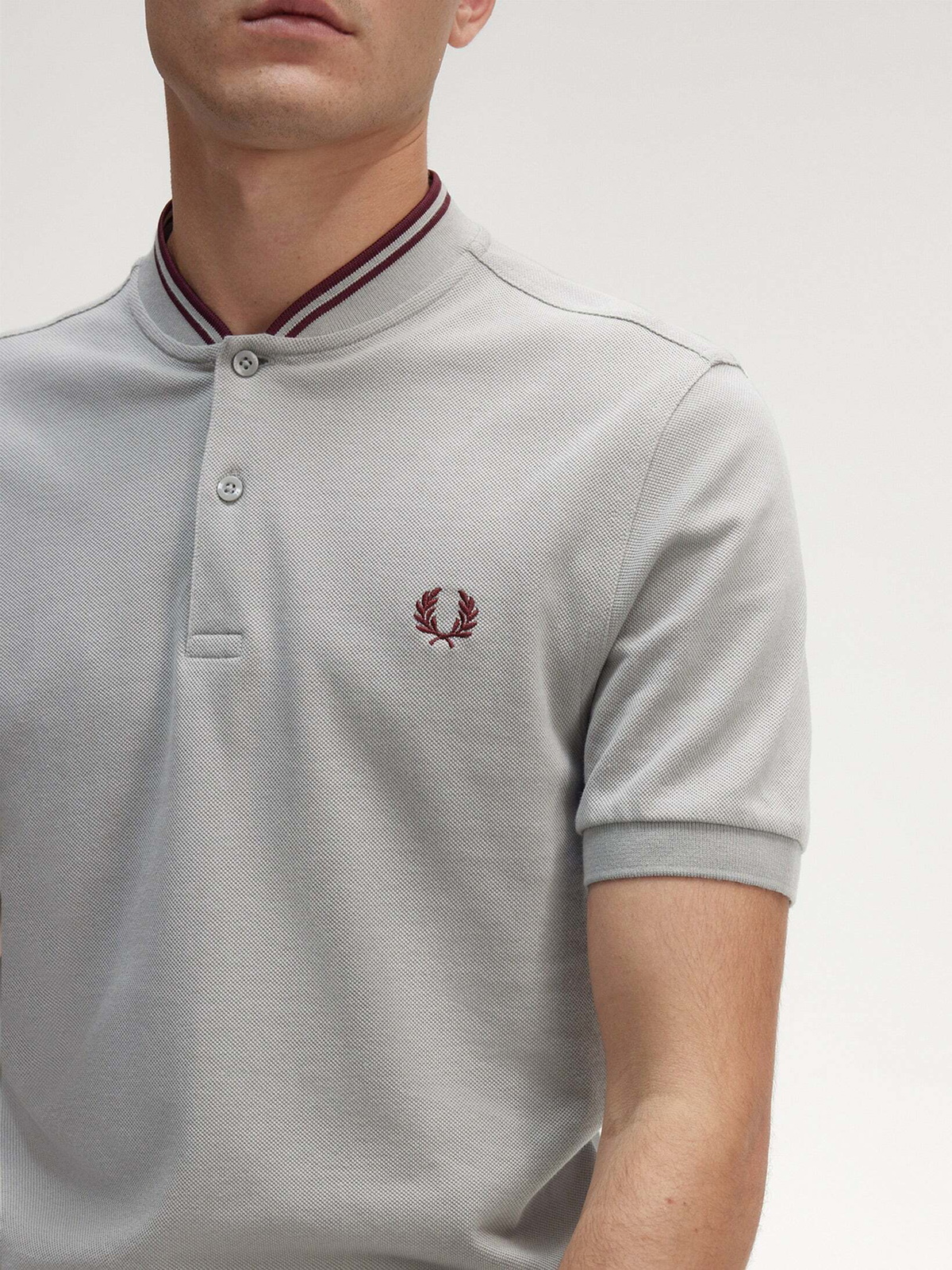 Fred Perry Polo Shirt Grey Mens Fred Perry