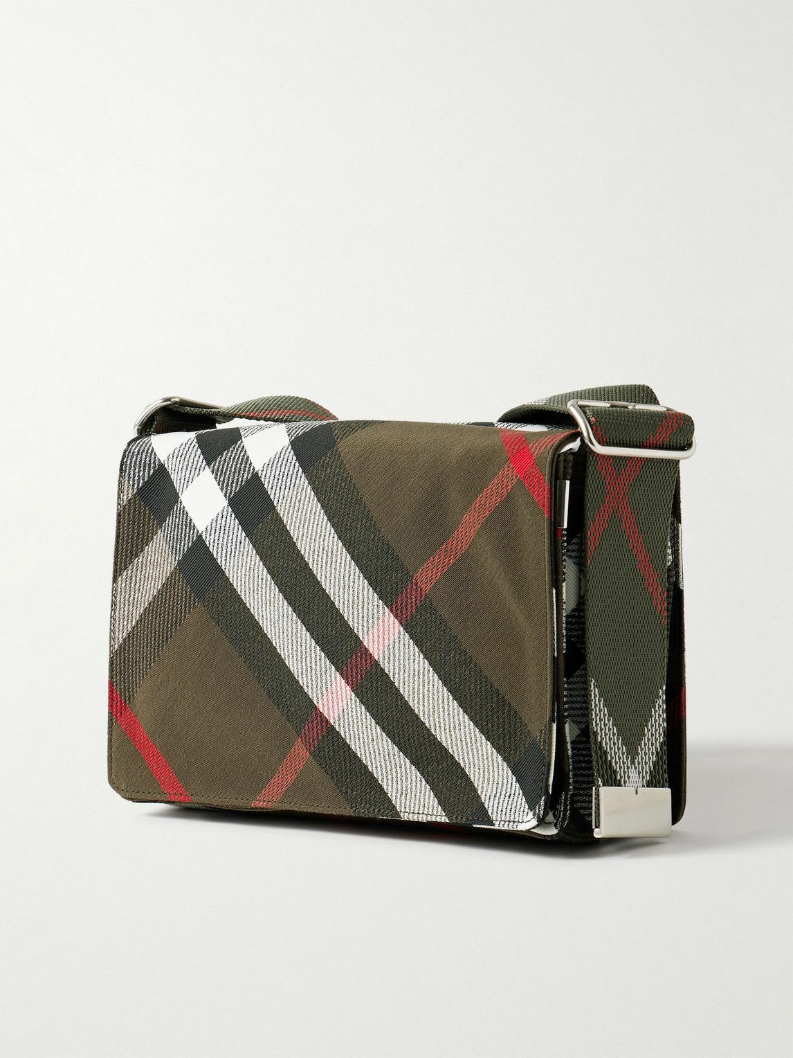 Burberry - Checked Jacquard Messenger Bag Burberry