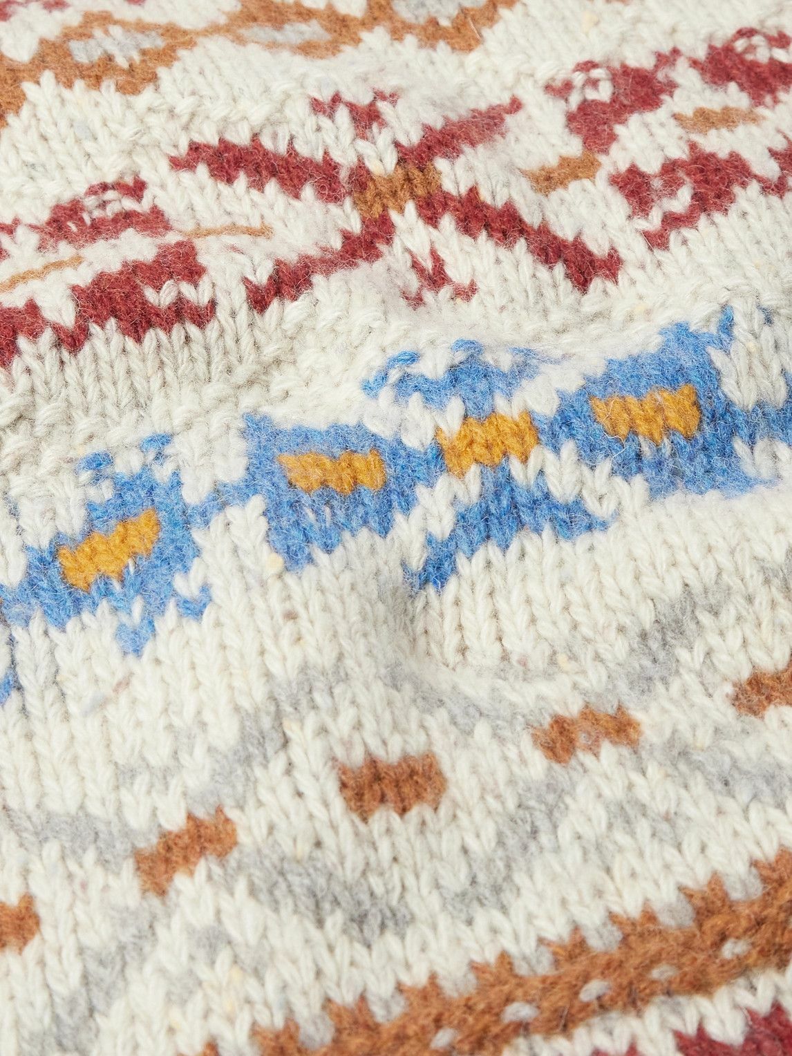 Beams Plus - Fair Isle Jacquard-Knit Wool-Blend Sweater - Neutrals ...