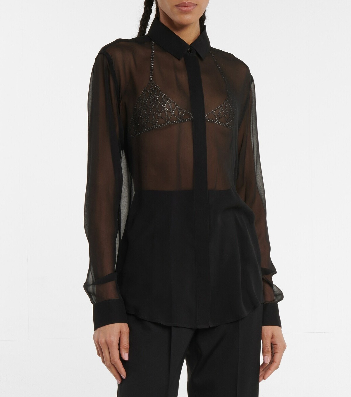 Saint Laurent - Sheer silk shirt Saint Laurent