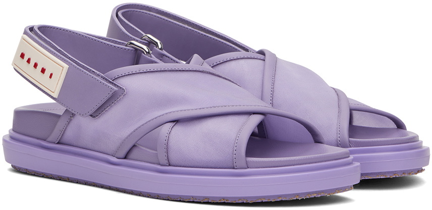 Marni Purple Fussbett Sandals Marni
