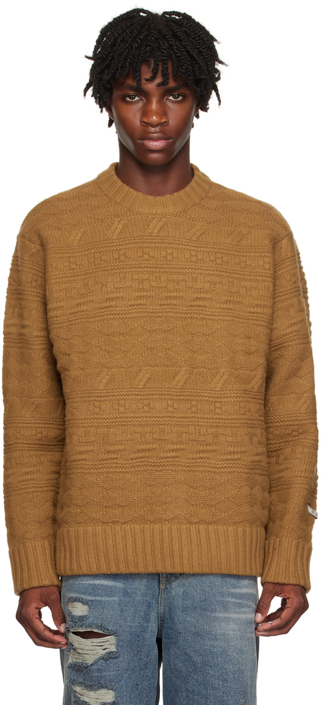 ADER error Brown Oversized Sweater ADER error