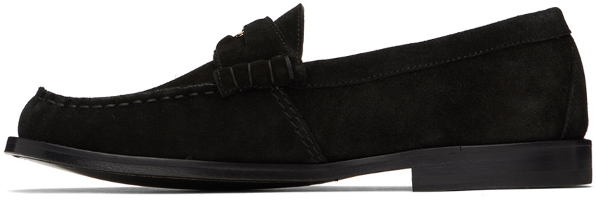 Rhude Black Suede Penny Loafers Rhude