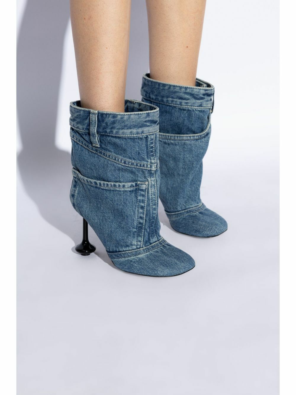 LOEWE - Toy Panta Denim Ankle Boots Loewe