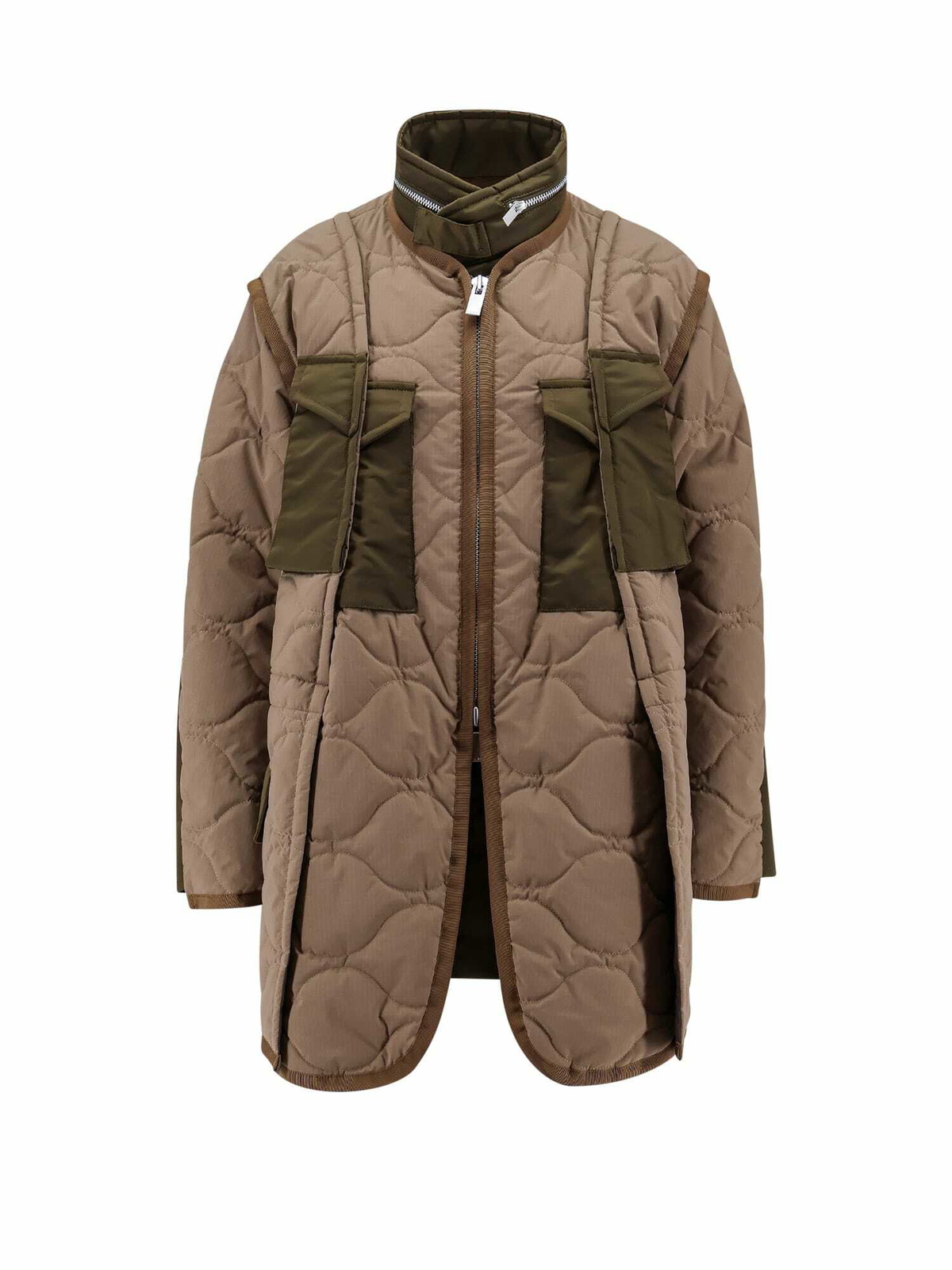 Sacai High-neck Quilted Jacket Sacai