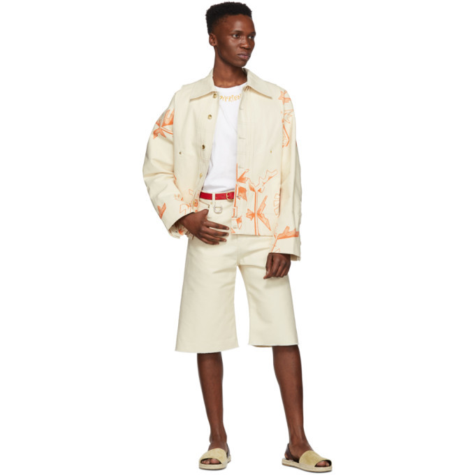 Linder Off-White Denim Print Otto Jacket Linder