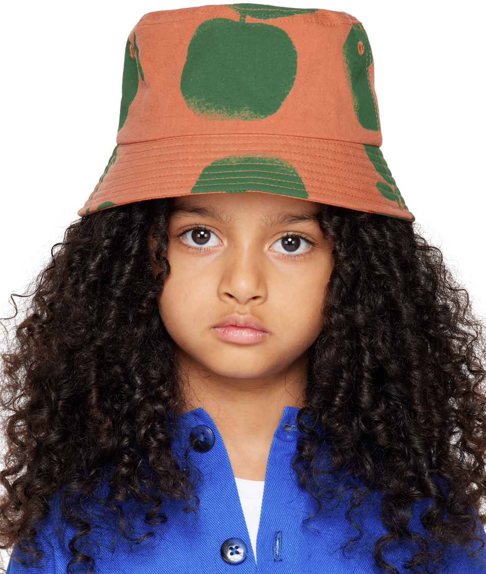 Jellymallow Kids Brown Apple Bucket Hat Jellymallow
