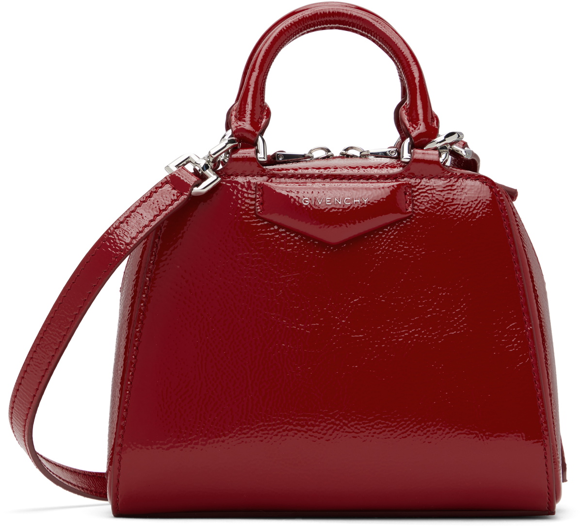 Givenchy Red Nano Antigona Cube Bag Givenchy