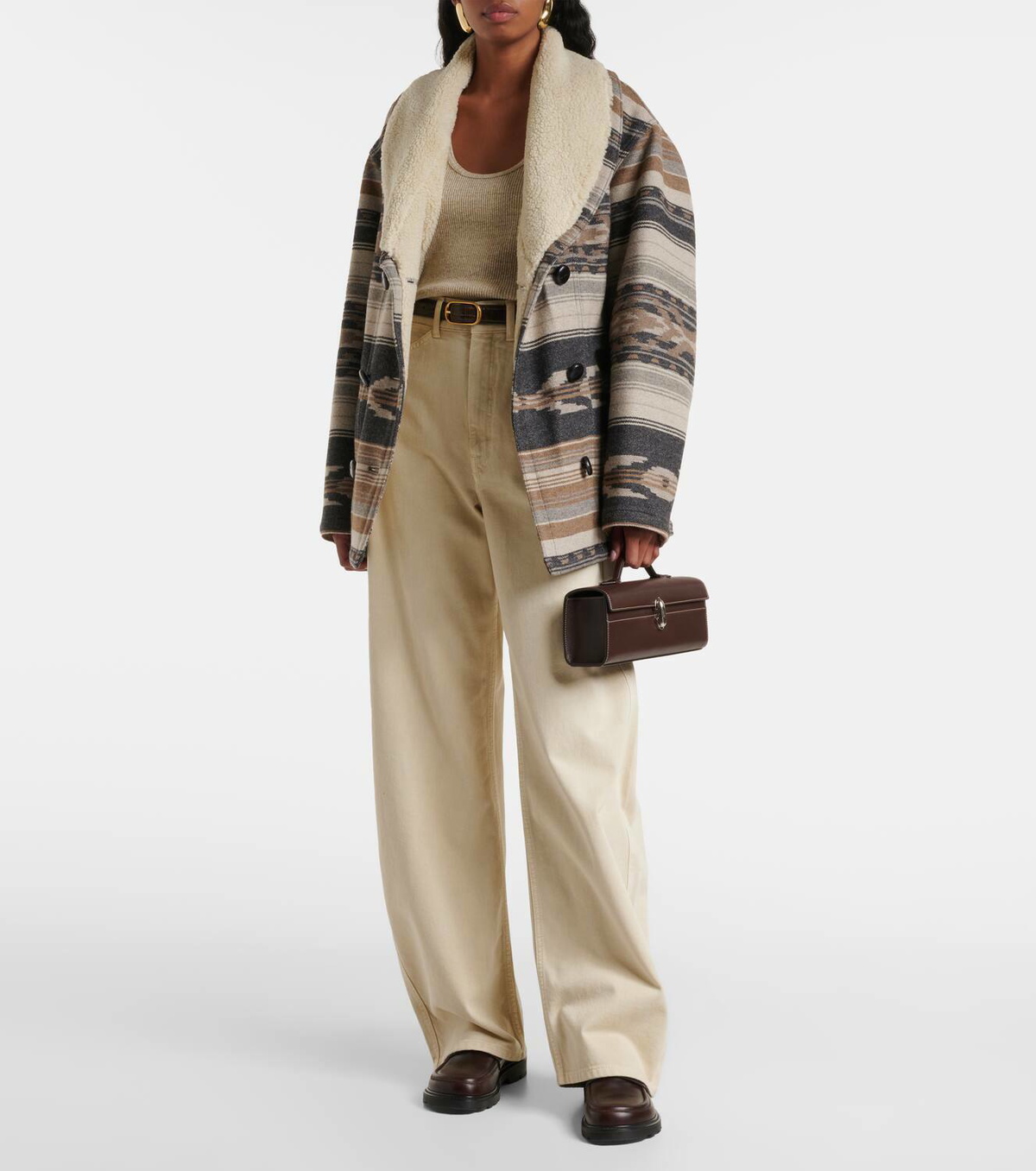 Savette Symmetry Pochette Slim leather tote bag Savette