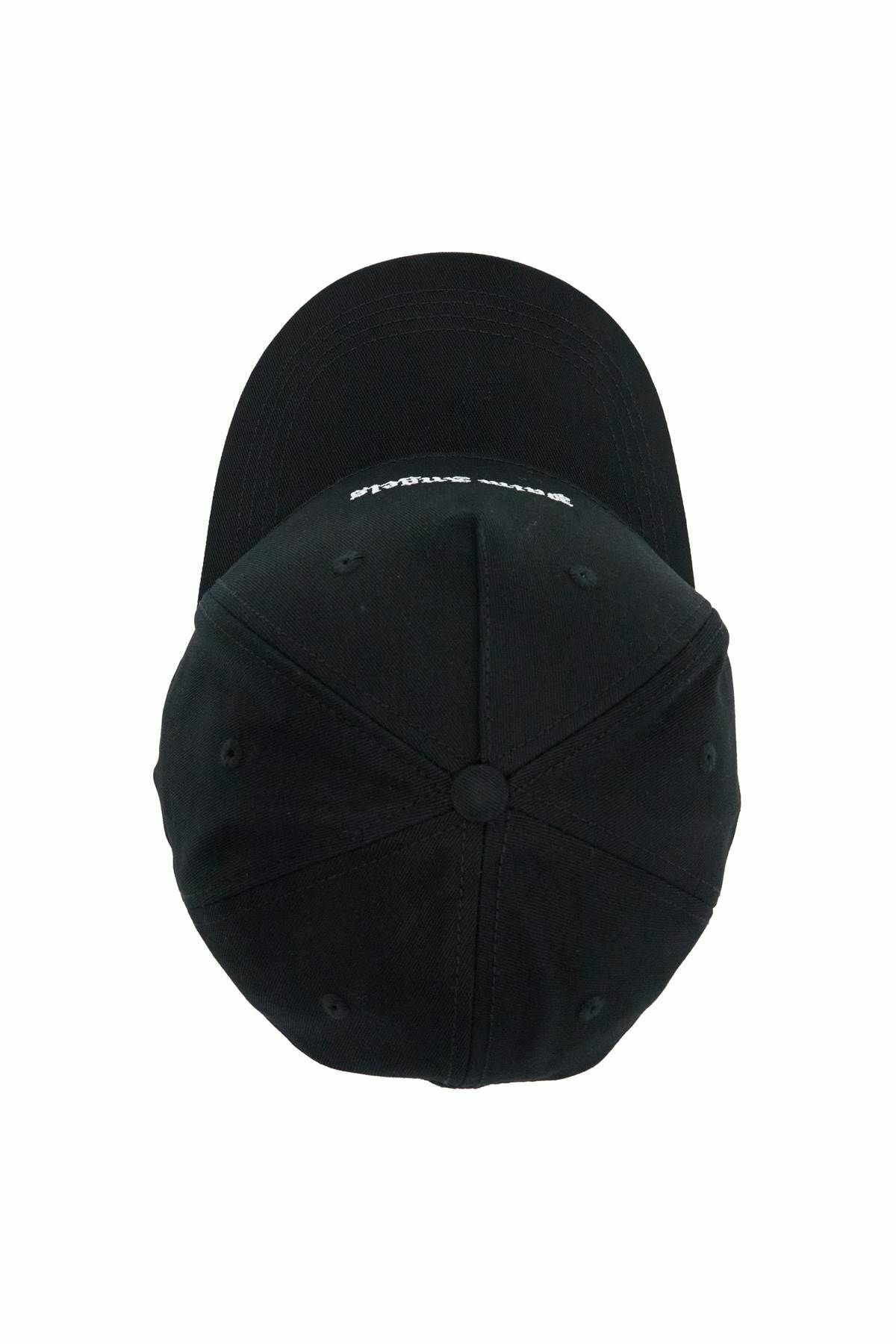 PALM ANGELS baseball cap with embroidered logo Black Palm Angels
