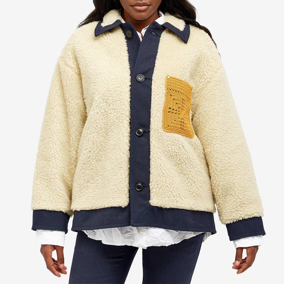 TOGA Women's Boa Shirt in White Toga Pulla