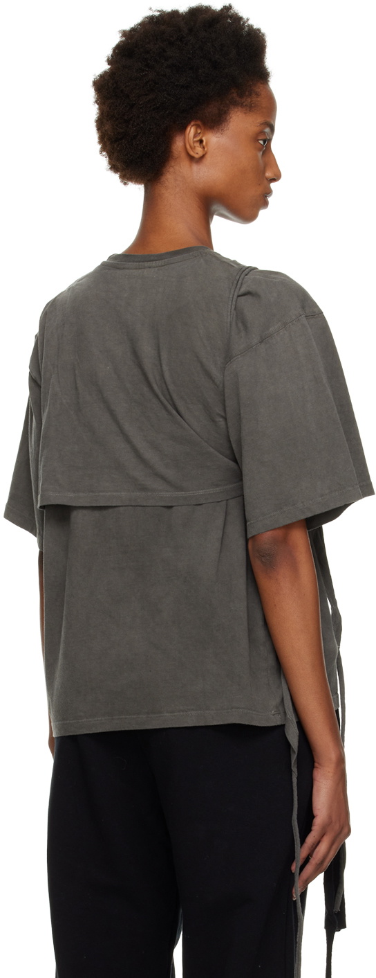 Ottolinger Gray Wrap T-Shirt Ottolinger