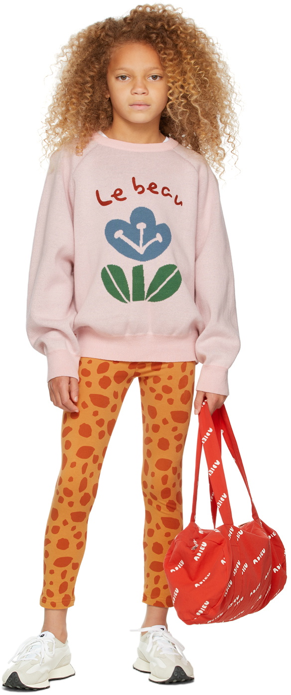 Jellymallow Kids Pink Knit Tulip Sweater Jellymallow