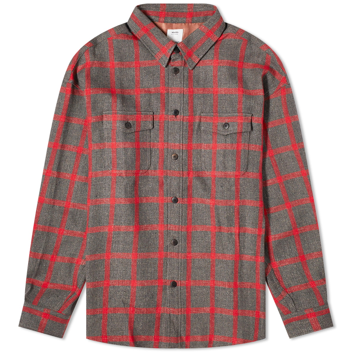 Visvim Men's Lumber Shirt in Charcoal Visvim