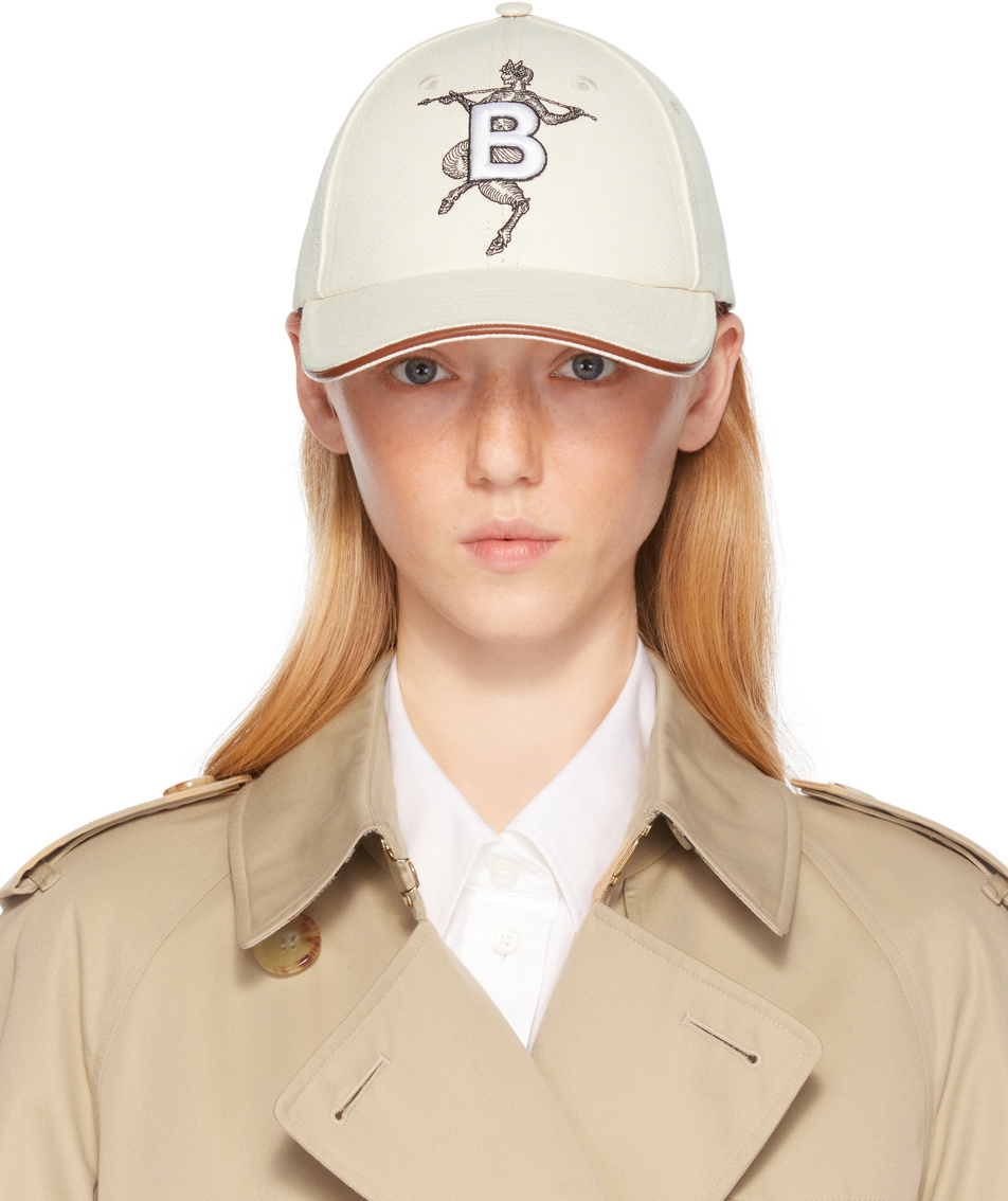 Burberry Off-White Mythical Alphabet 'B' Faun Cap Burberry