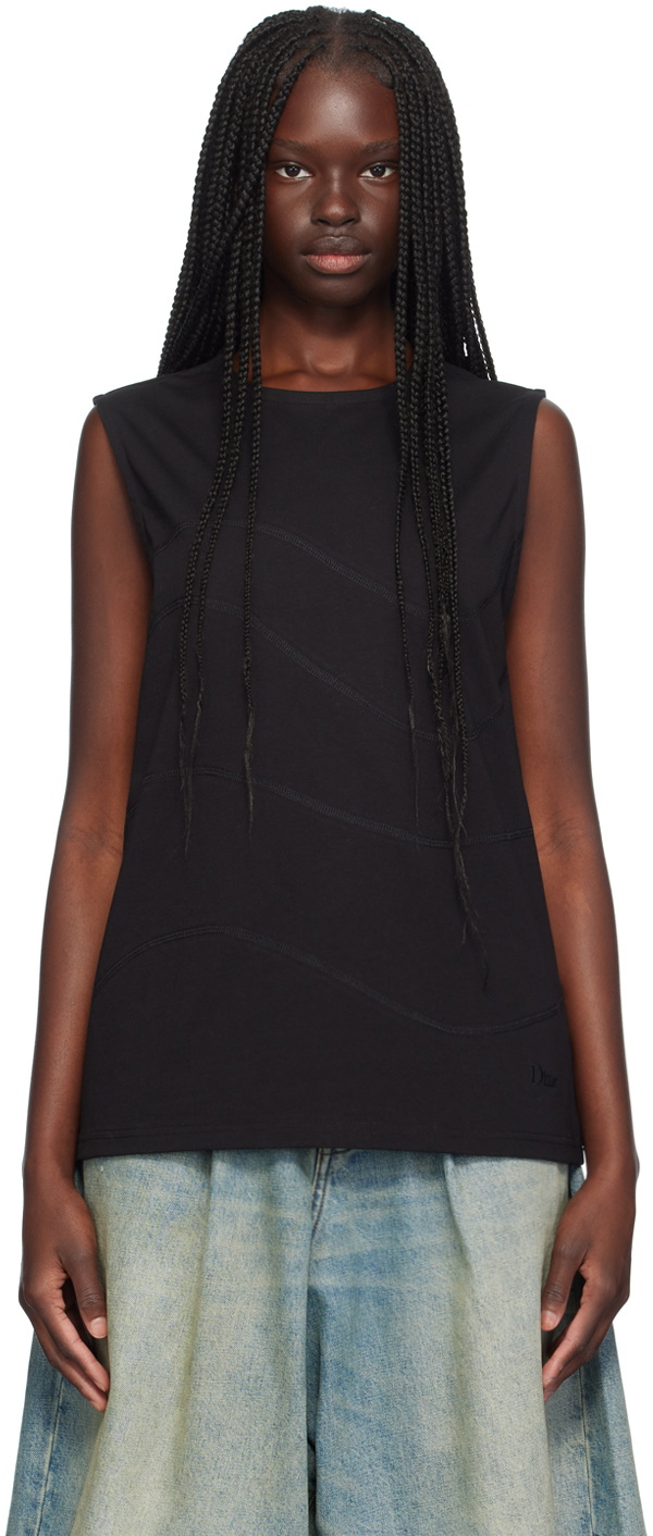 Dime Black Wave Tank Top Dime