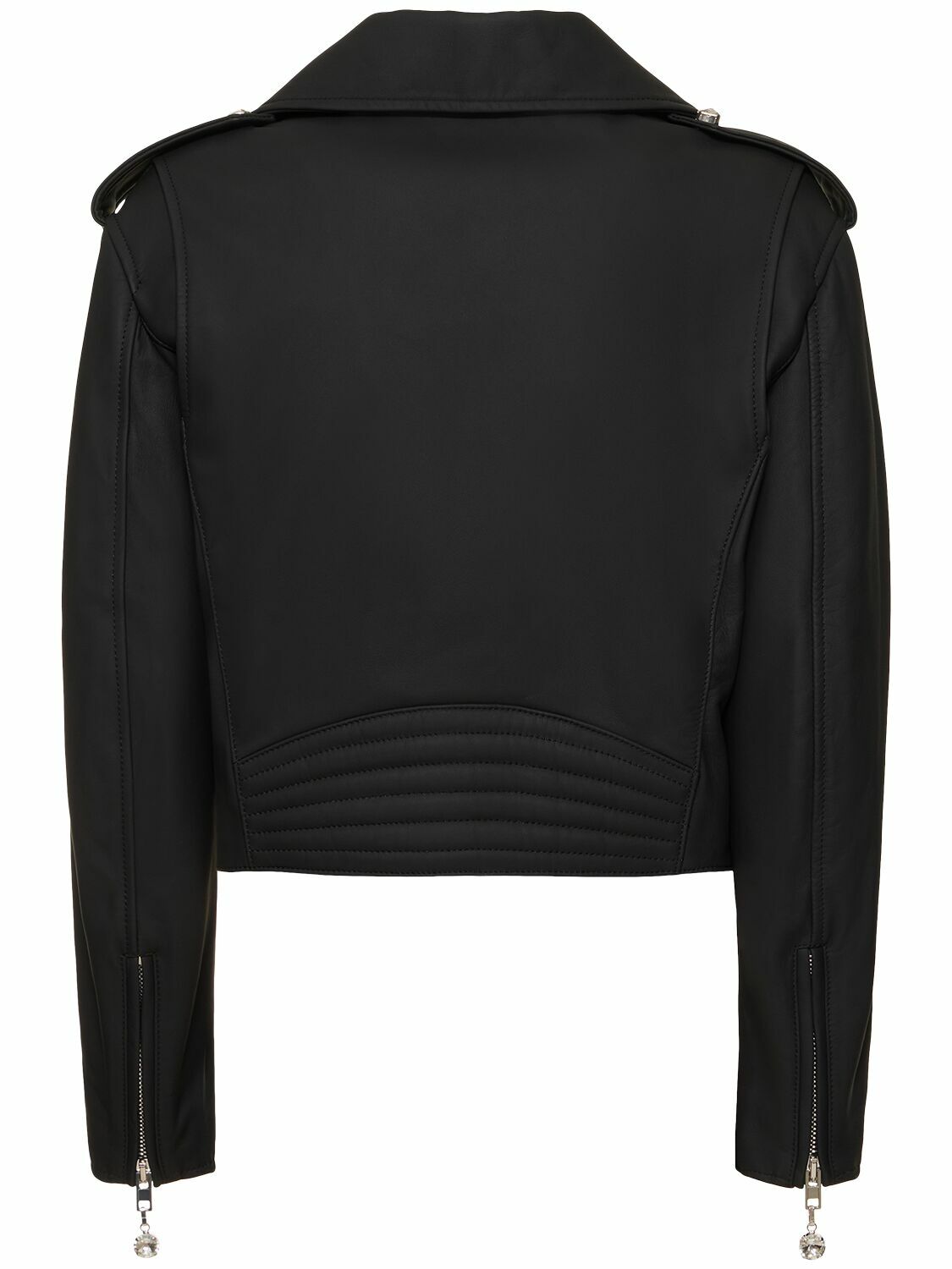 MOSCHINO - Faux Leather Biker Jacket Moschino