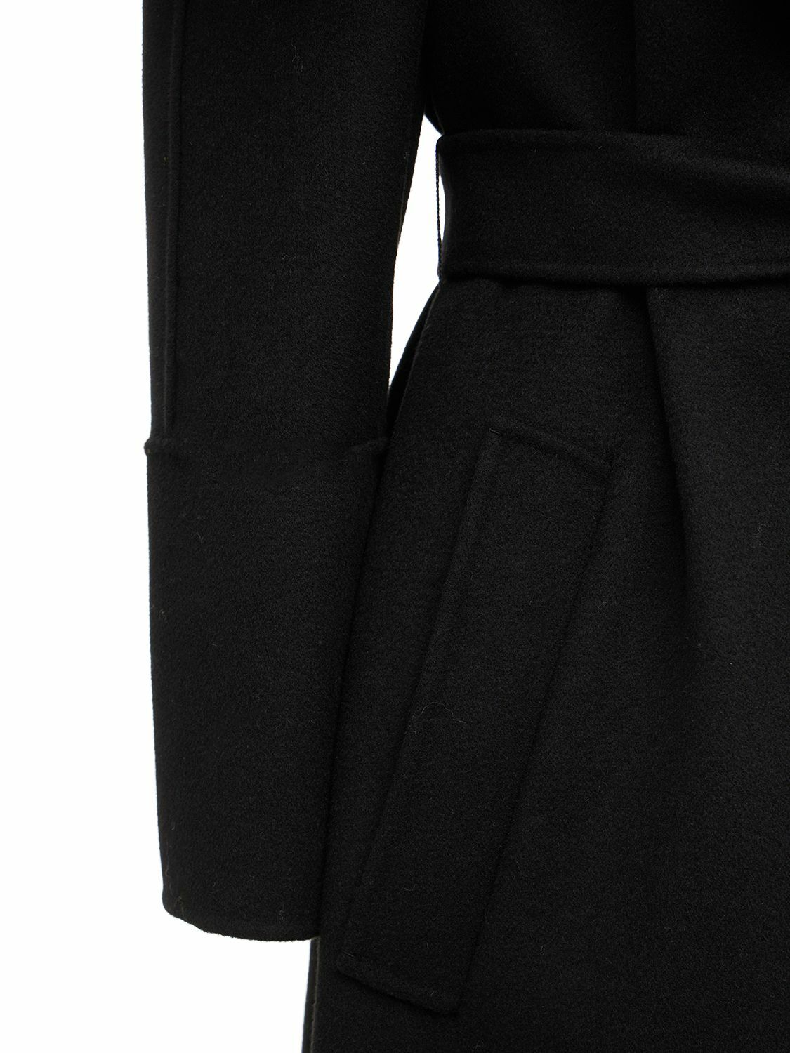 'S MAX MARA Elisa Wool Belted Long Coat S Max Mara