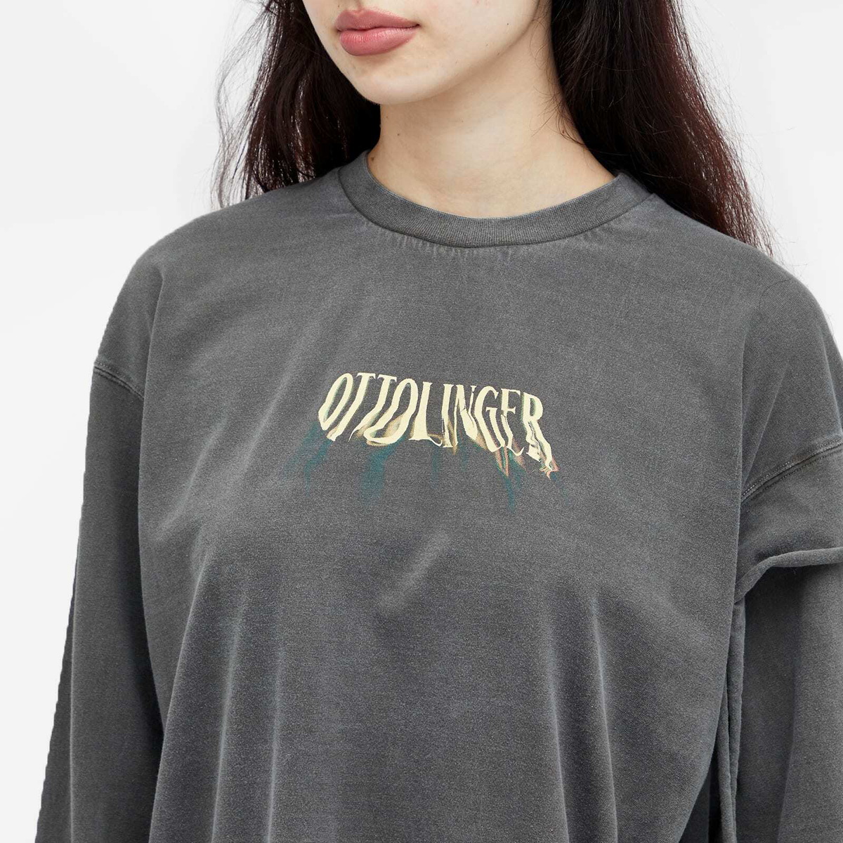Ottolinger Women's Deconstructed Oversized Top in Grey Ottolinger