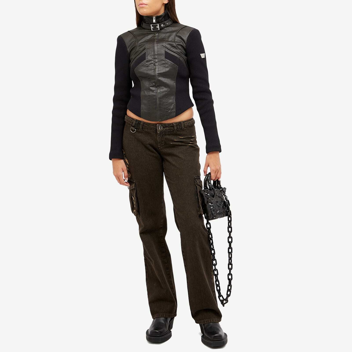 MISBHV Women's X Waxed Cotton Jacket in Black MISBHV