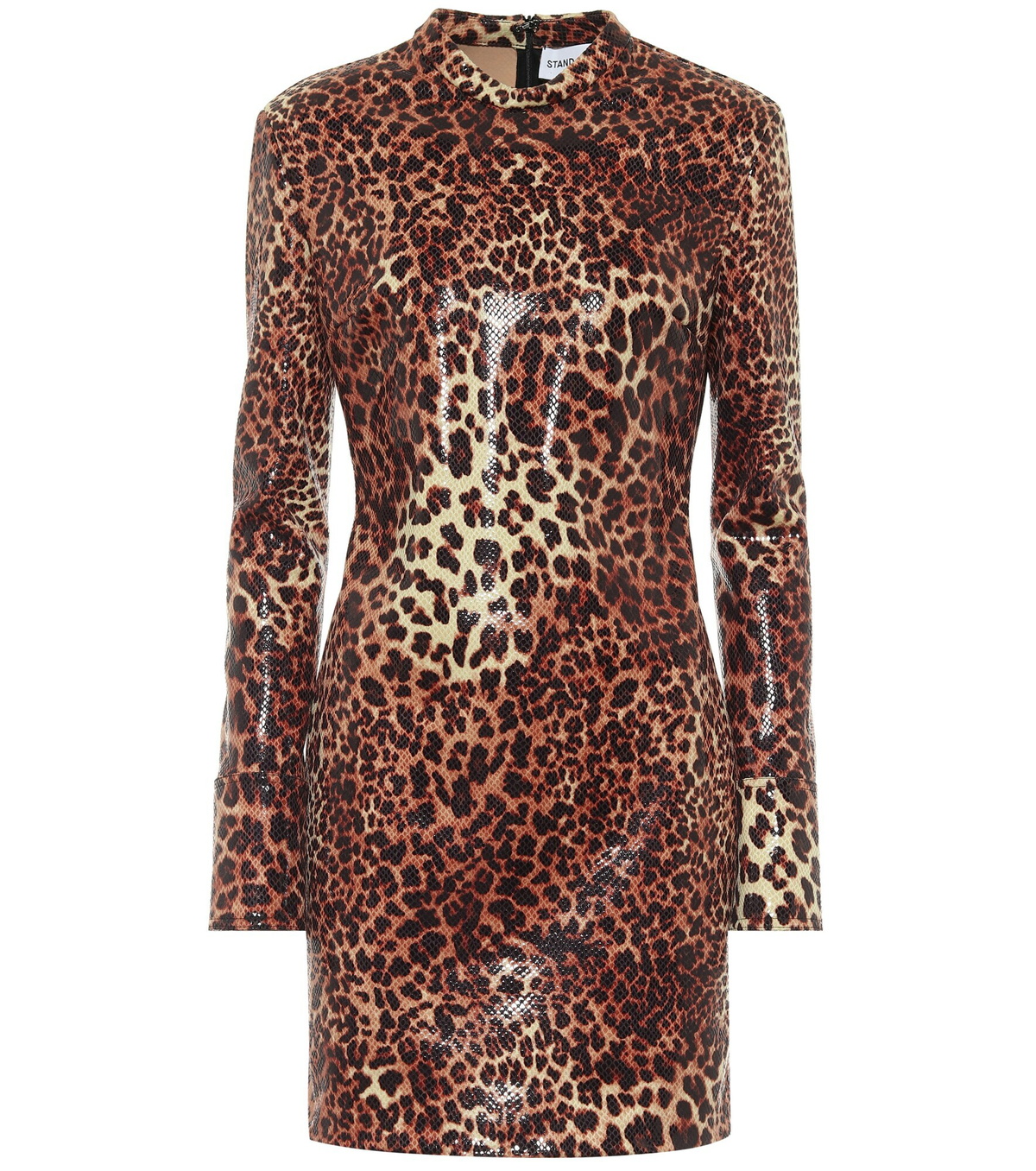 Stand Studio - Juno leopard-print faux leather minidress Stand Studio