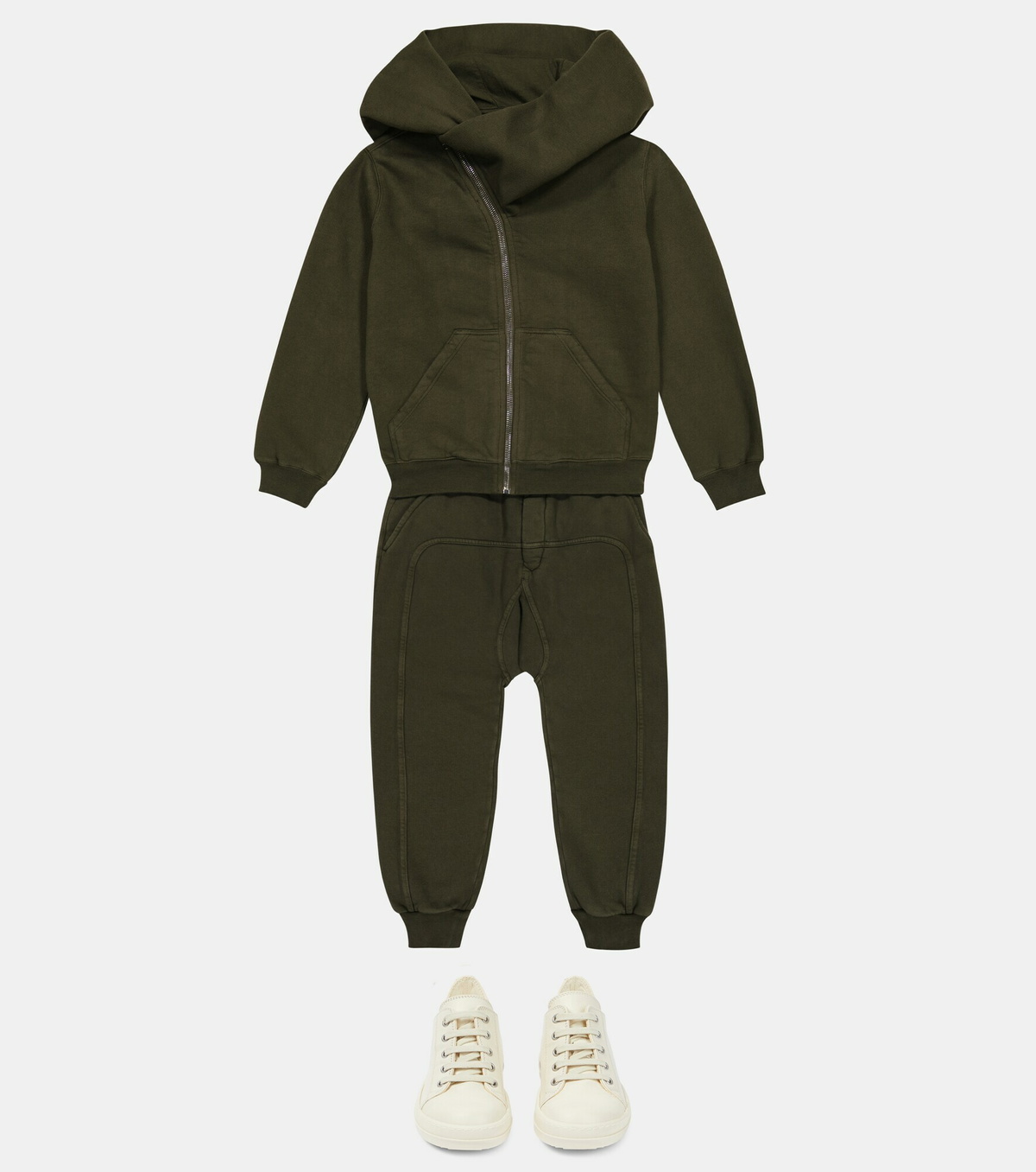 Rick Owens Kids - Mountain cotton jersey hoodie Rick Owens