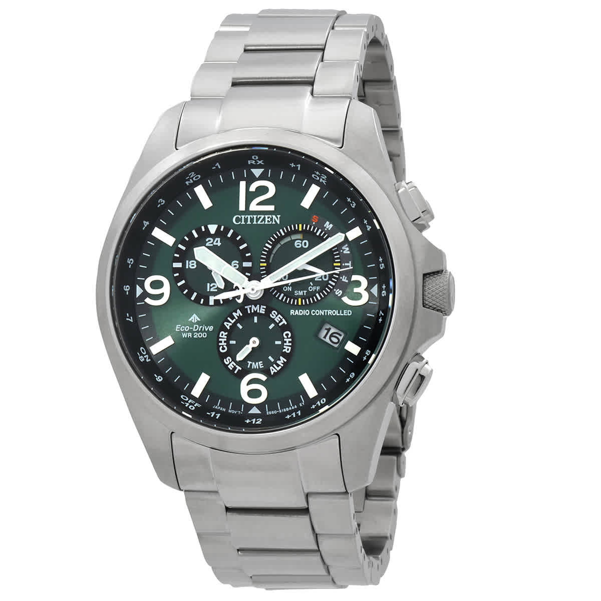 Citizen Promaster Land Chronograph Green Dial Mens Watch CB5921-59X Citizen