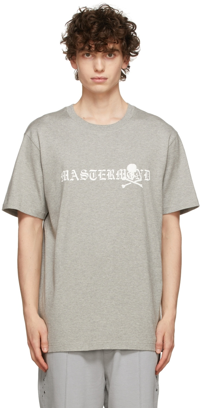 mastermind JAPAN Grey Big Logo T-Shirt mastermind JAPAN