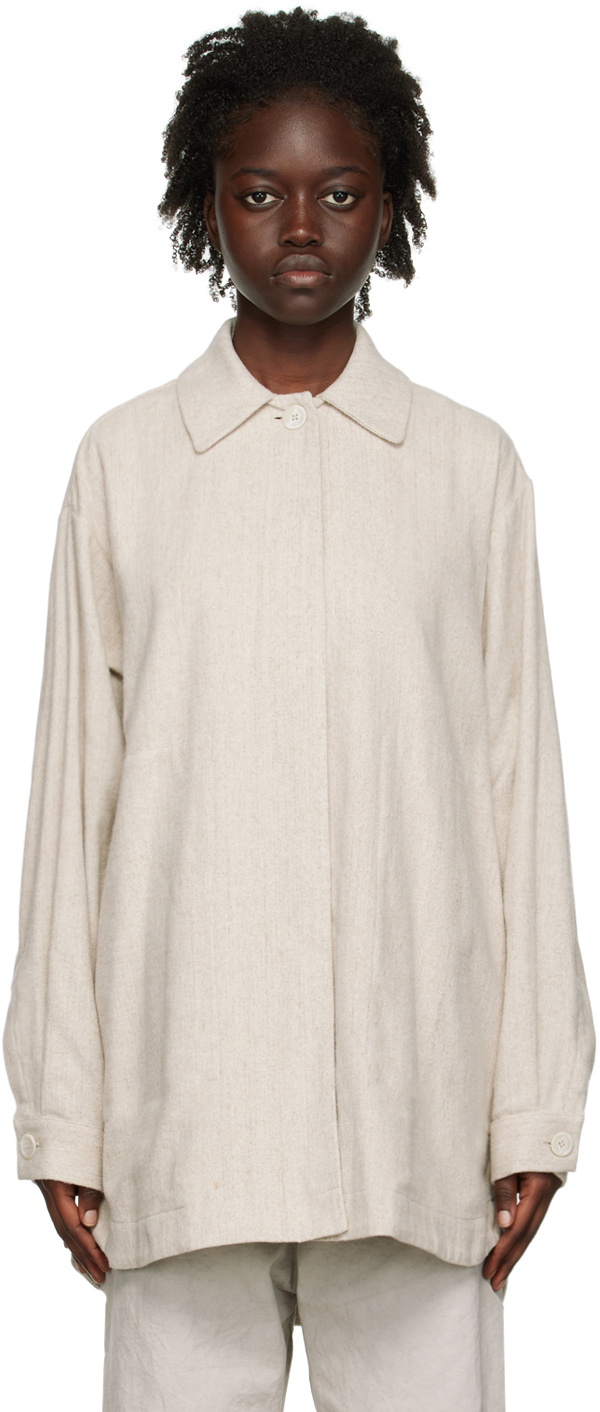 Lauren Manoogian Beige Brushed Jacket Lauren Manoogian