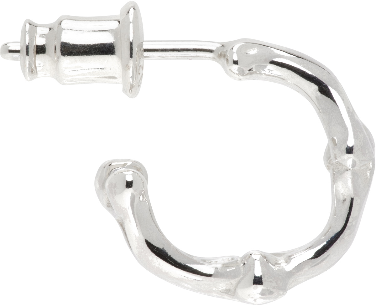 TAKAHIROMIYASHITA TheSoloist. Silver Bone Shaped Single Earring ...