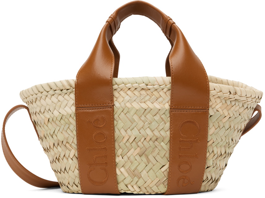 Chloé Beige Small Sense Basket Tote Chloe