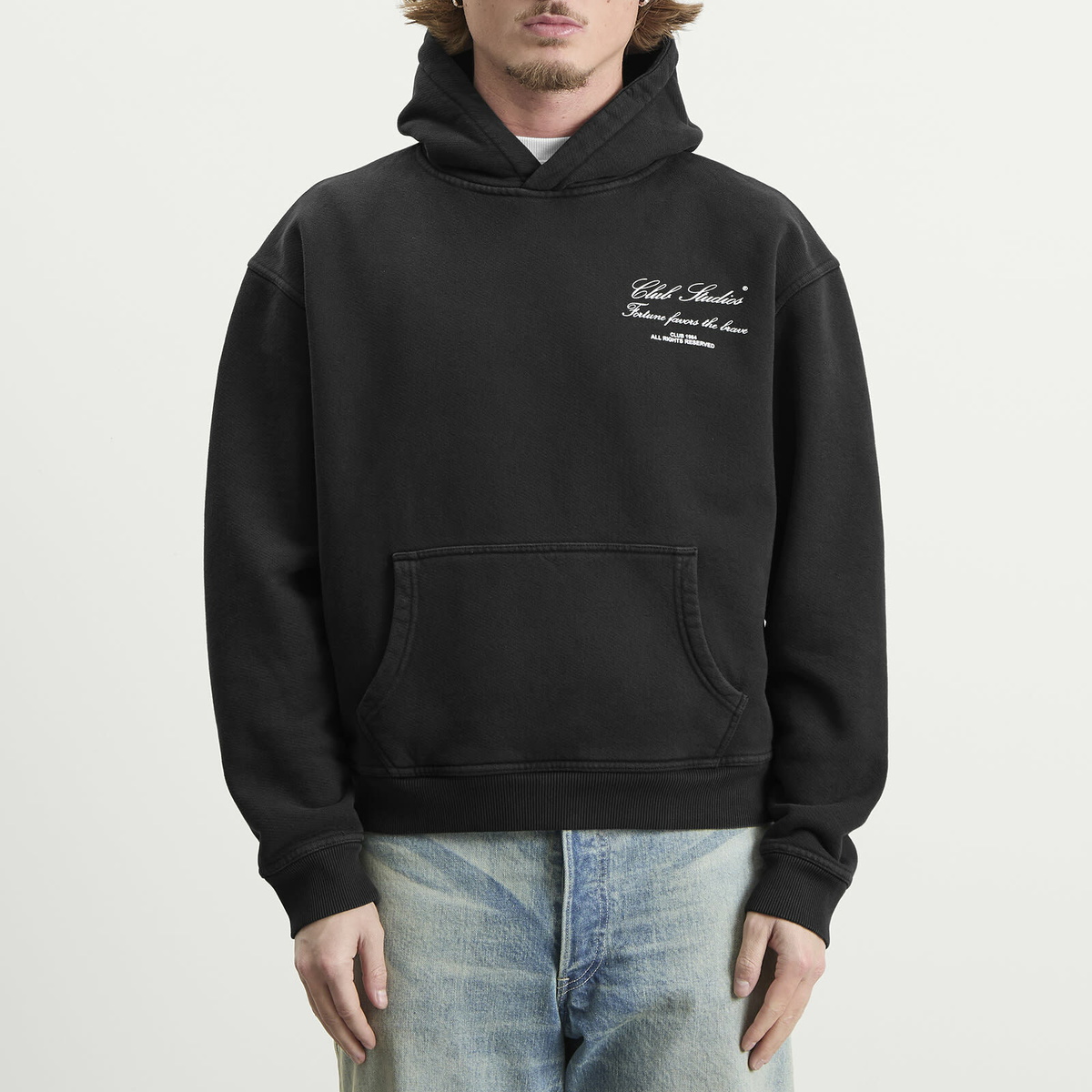 Club 1984 Men's LA Studio Hoodie in Black Club 1984