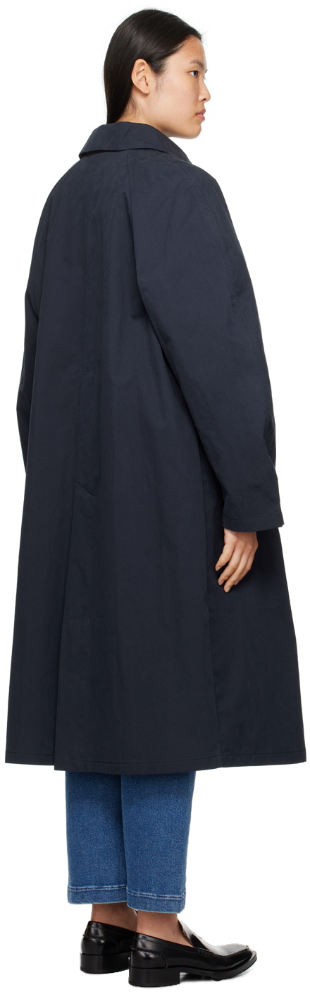 Cordera Navy Asymmetric Pocket Coat CORDERA