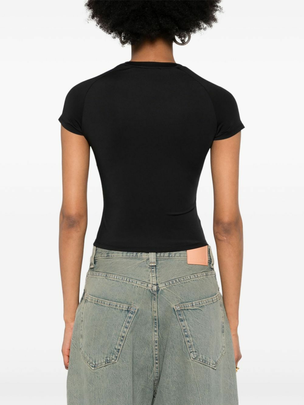 MISBHV Black Glitter Logo-Print T-Shirt MISBHV