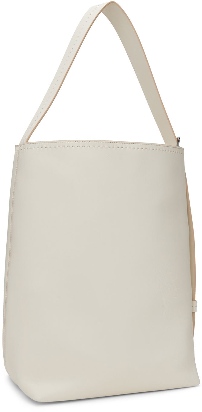Max Mara White Medium Leather Archetipo Tote Max Mara