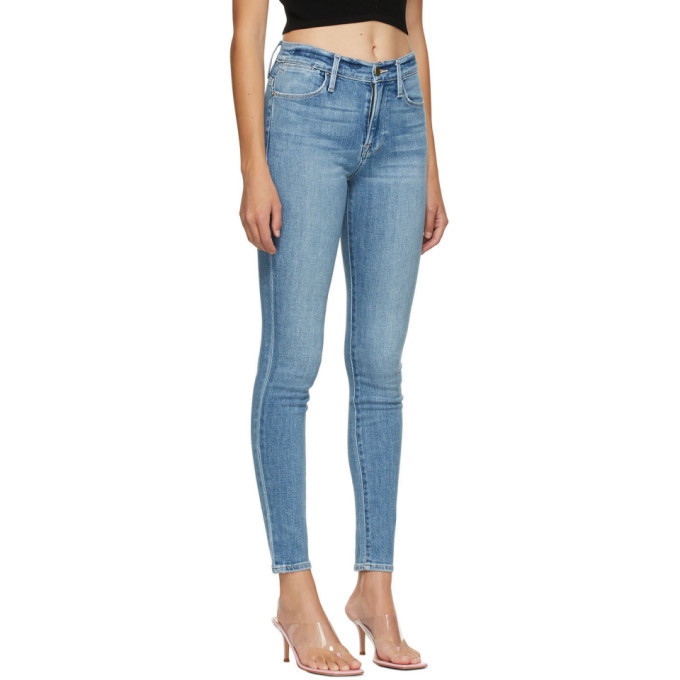 Frame Blue Le High Skinny Jeans Frame Denim