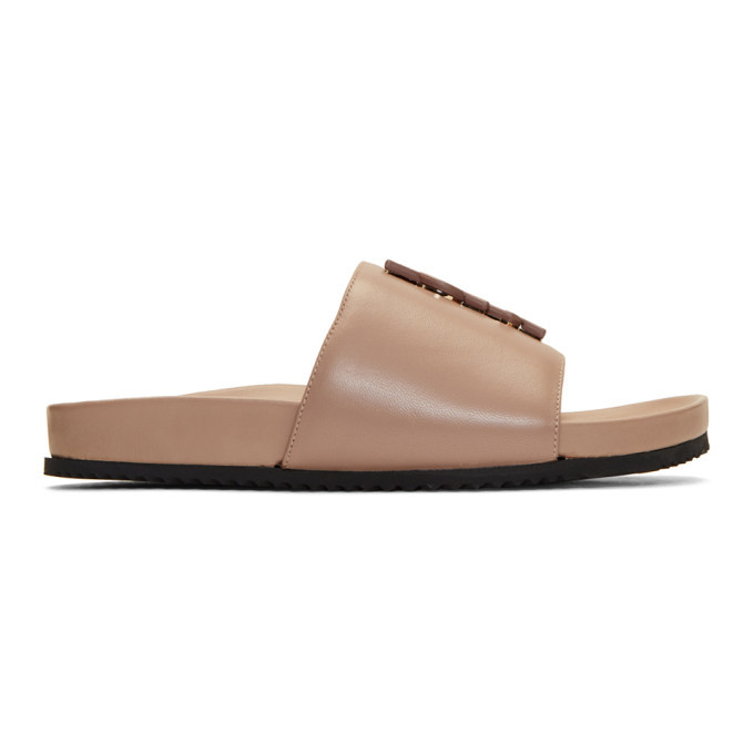 Saint Laurent Pink Joan Slides Saint Laurent