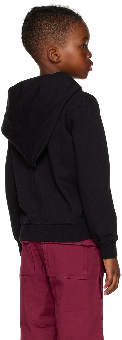 Rick Owens Kids Black Mountain Hoodie Rick Owens