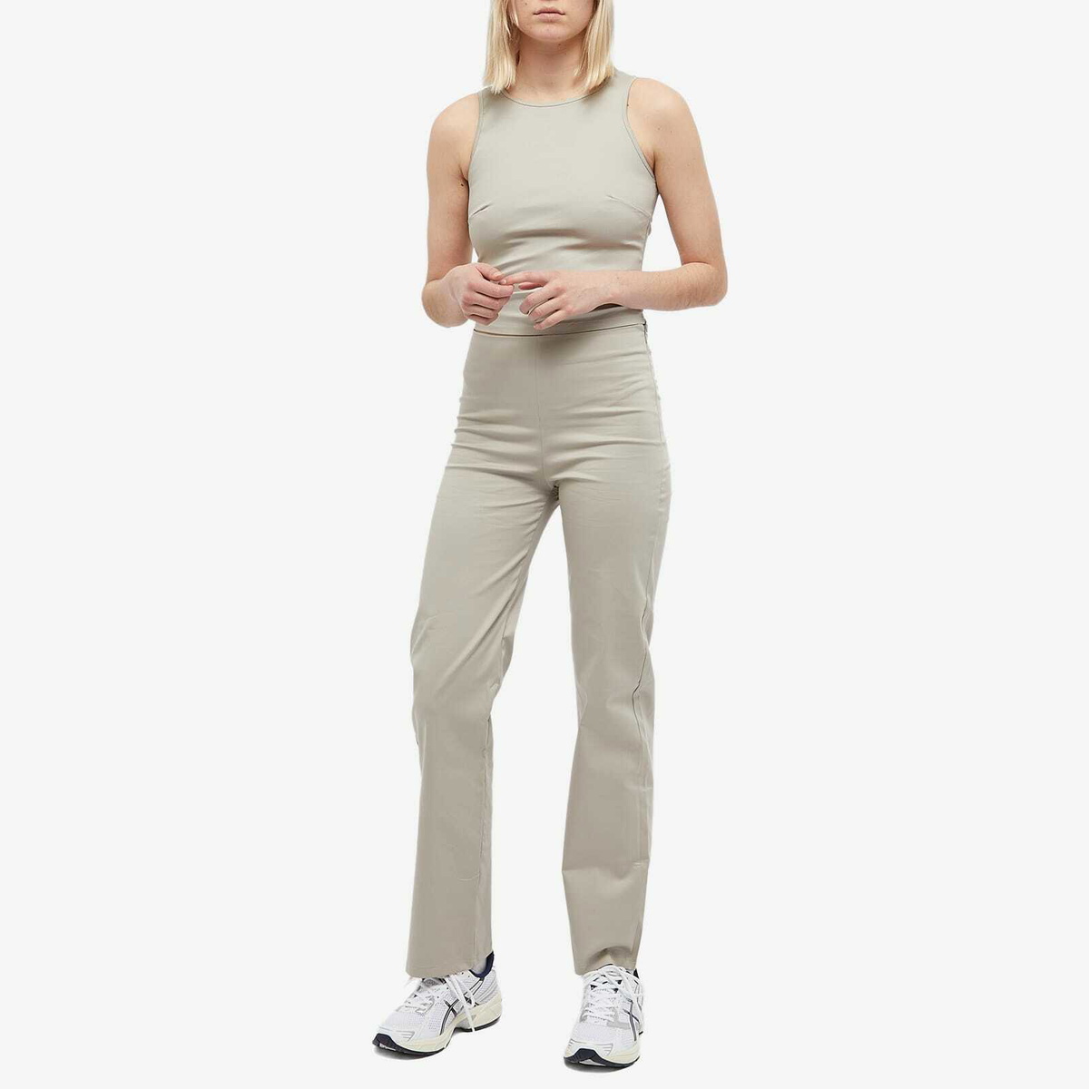 Peachy Den Women's Luella Trousers in Stone Peachy Den