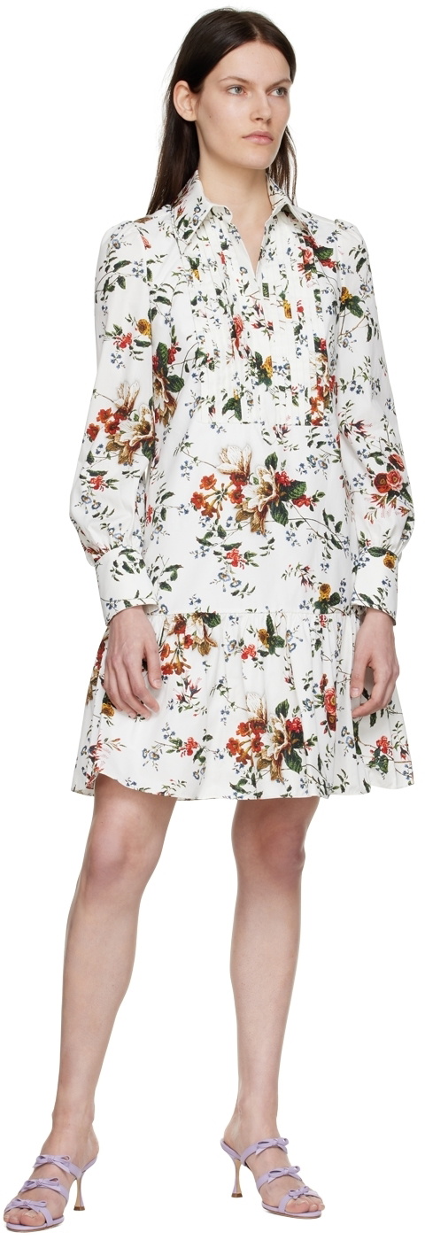 Erdem White Debo Mini Dress Erdem