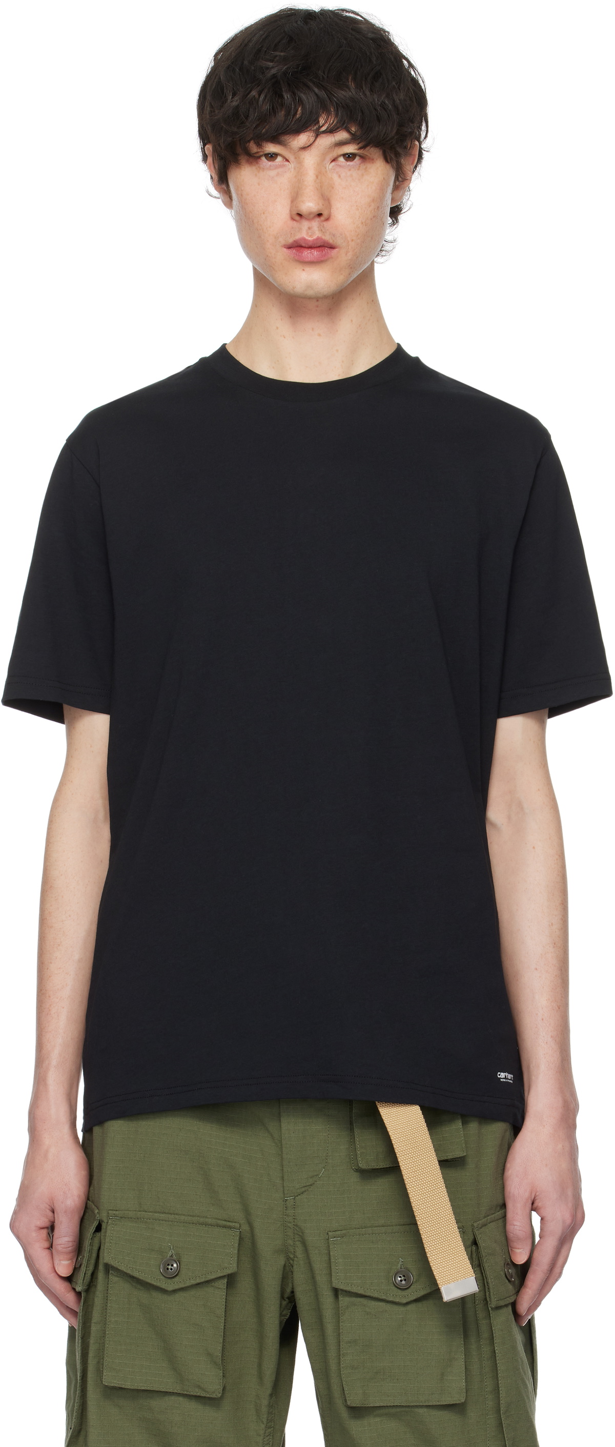 Carhartt Work In Progress Two-Pack Black Standard Crew Neck T-shirts ...