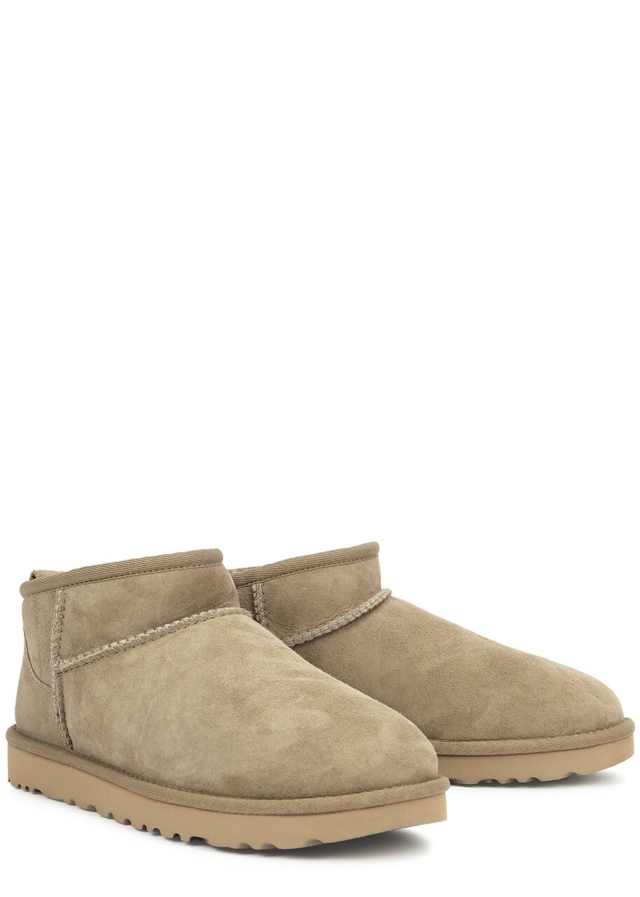 Ugg Classic Ultra Mini Suede Boots Beige Ugg