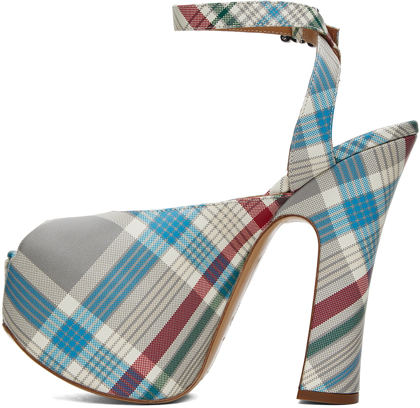 Vivienne Westwood Blue & Gray Vargas Elevated Heels Vivienne Westwood