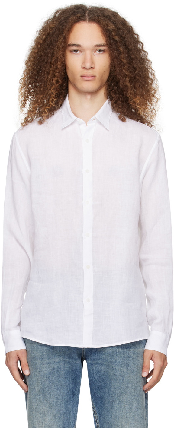 Sunspel White Buttoned Shirt Sunspel
