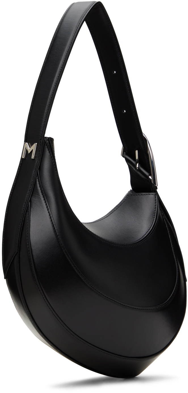 Mugler Black Small Spiral Curve Bag Mugler