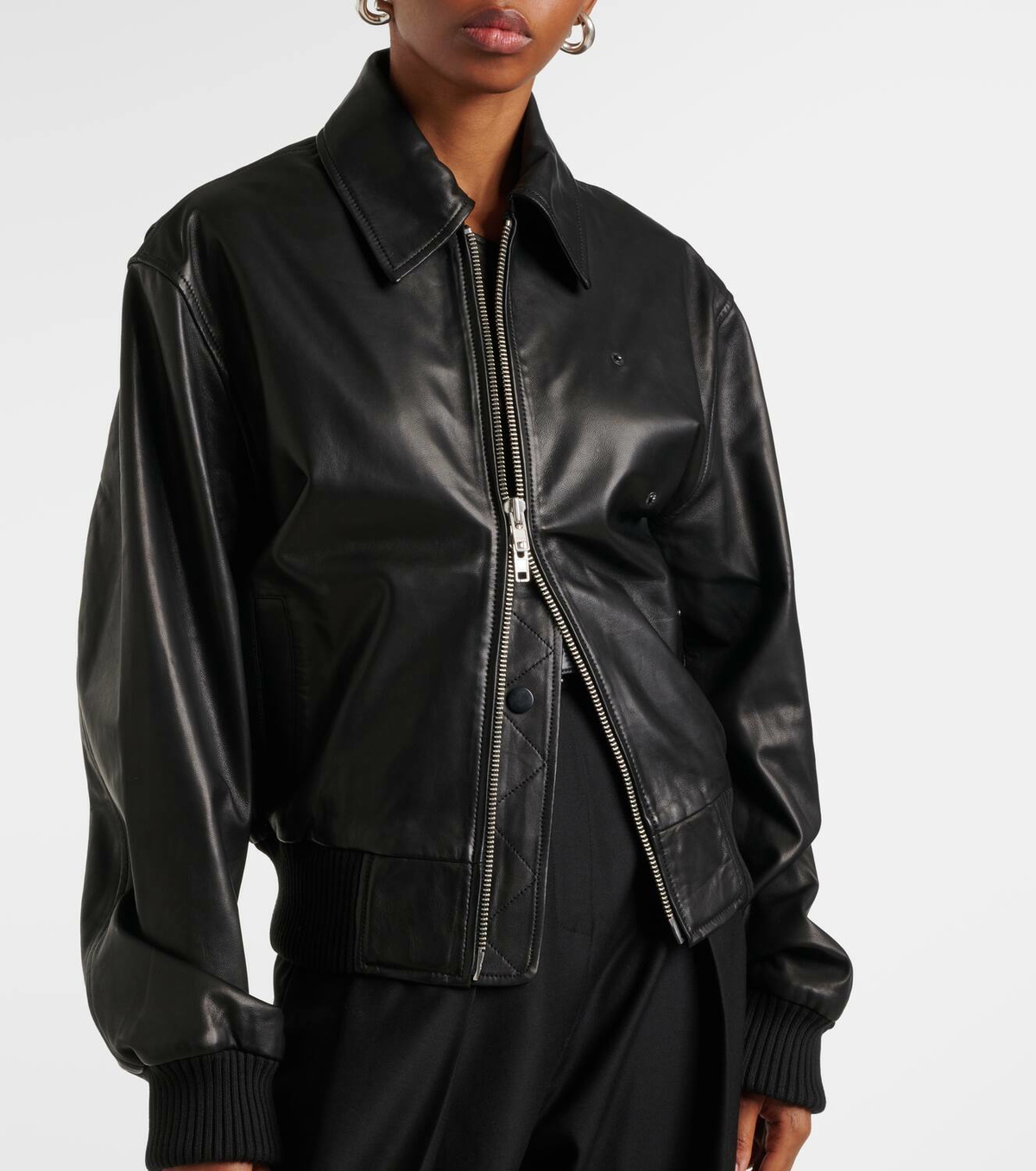 Christopher Esber Leather bomber jacket Christopher Esber