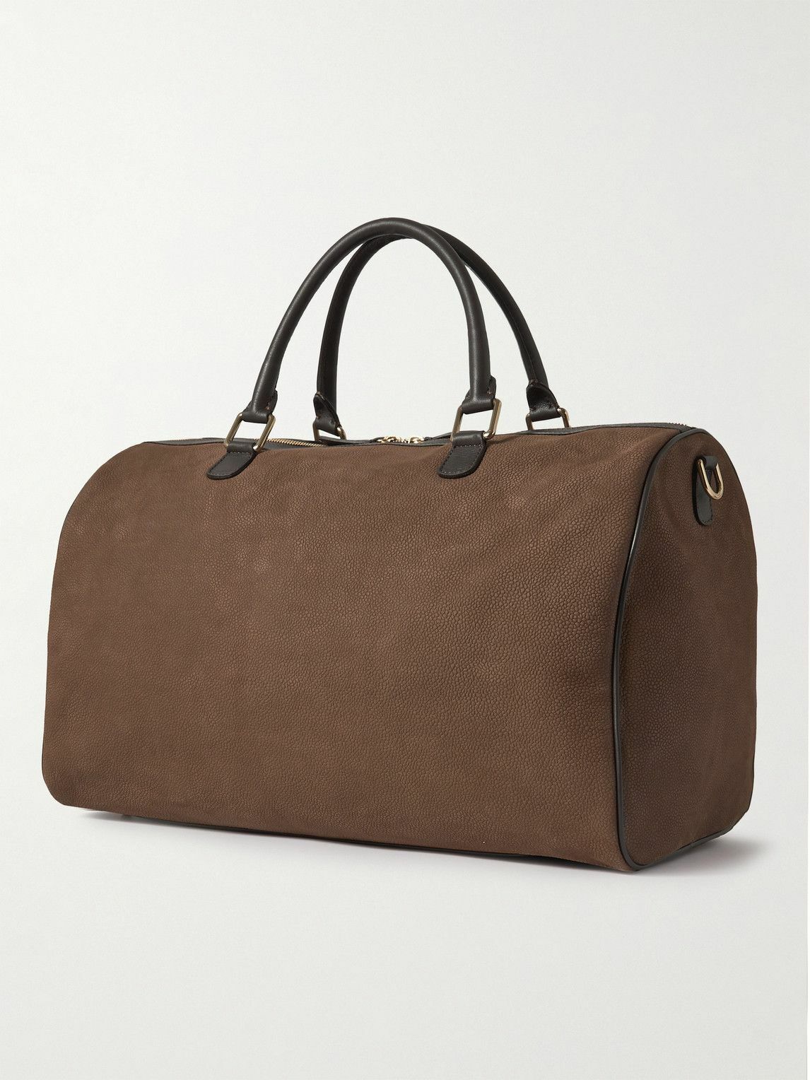 Kingsman - Pebble-Grain Suede Holdall Kingsman