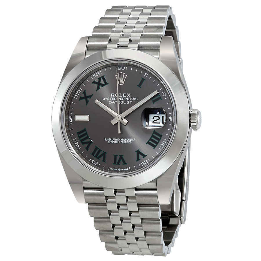 Rolex Datejust 41 Slate Dial Automatic Mens Jubilee Watch 126300GYRJ Rolex
